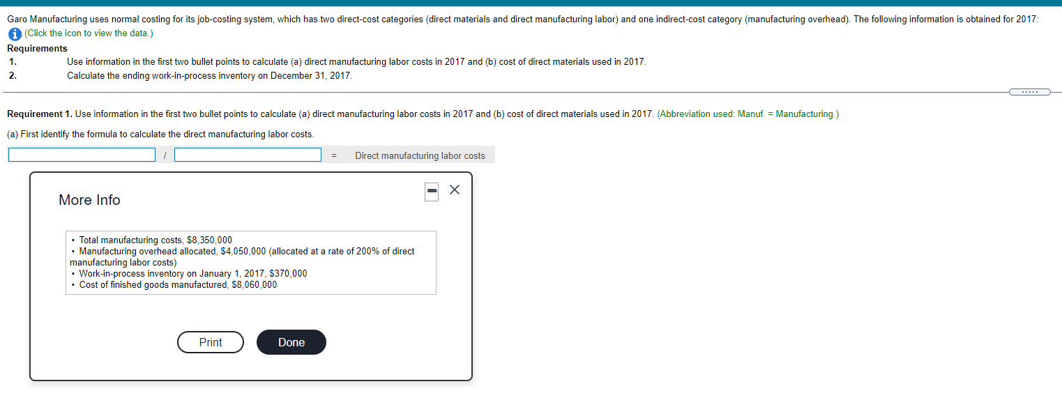 Solved Please look at the below example and then complete | Chegg.com