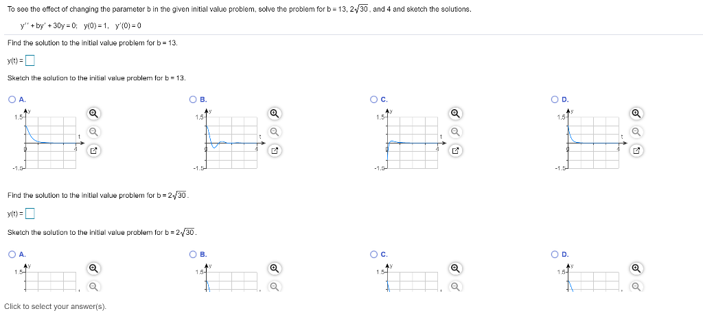 Solved To see the effect of changing the parameter b in the | Chegg.com
