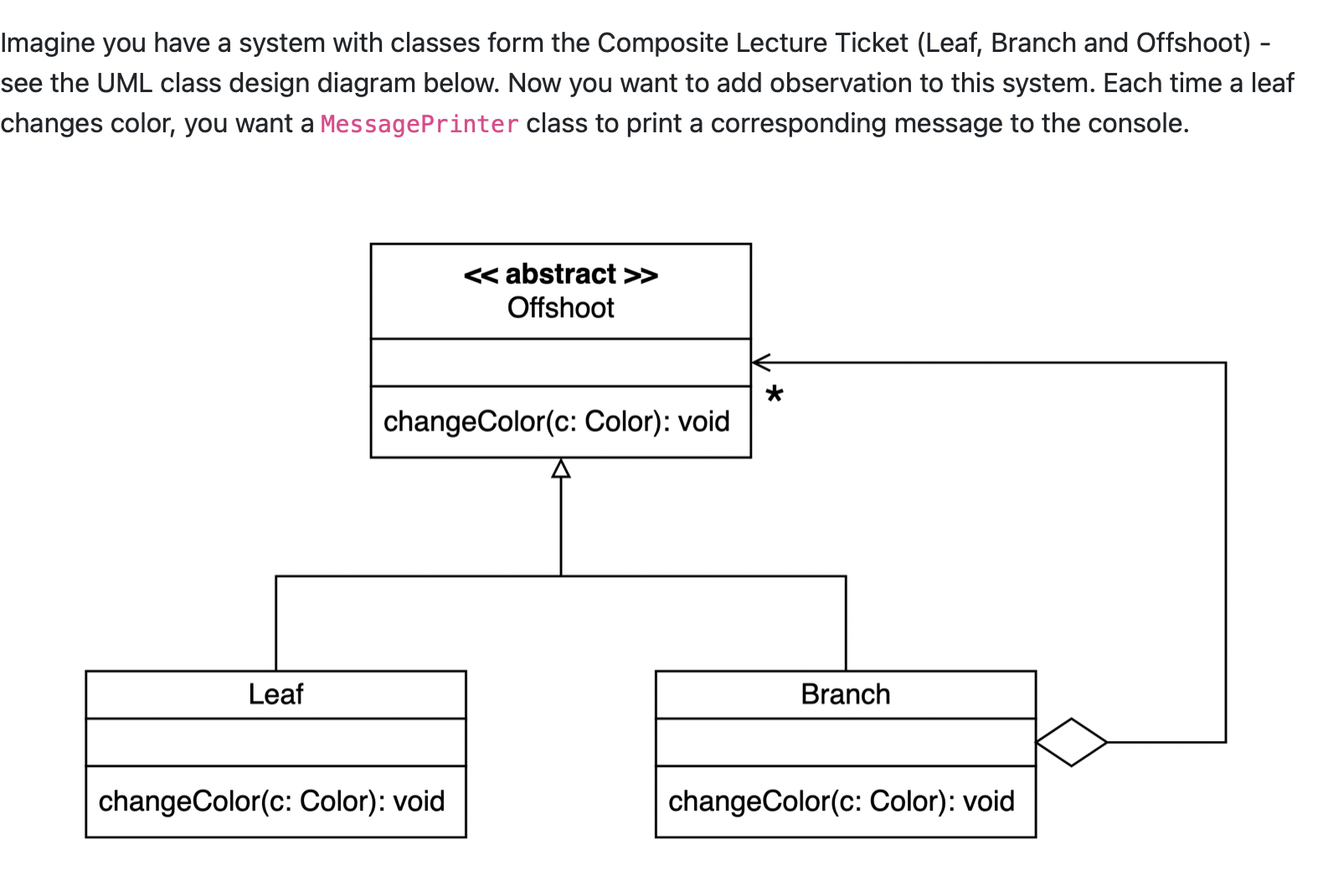 Solved Imagine you have a system with classes form the | Chegg.com