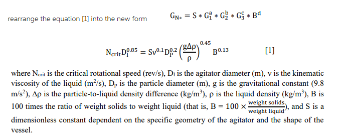 Solved Using the he Buckingham Pi Theorem Ncrit is | Chegg.com