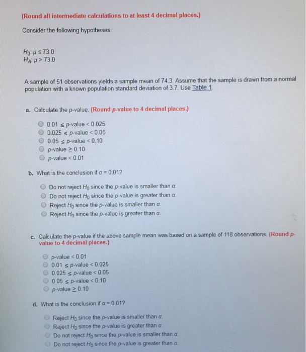 Solved (Round all intermediate calculations to at least 4 | Chegg.com