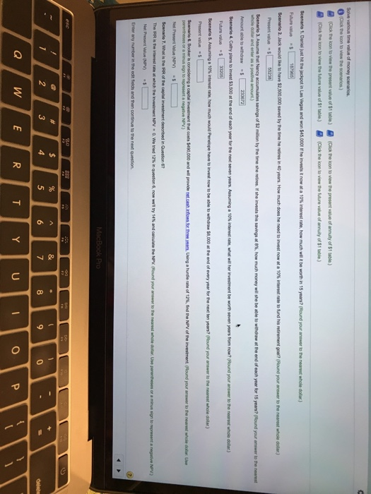 Solved Solve various time value of money scenarios a | Chegg.com