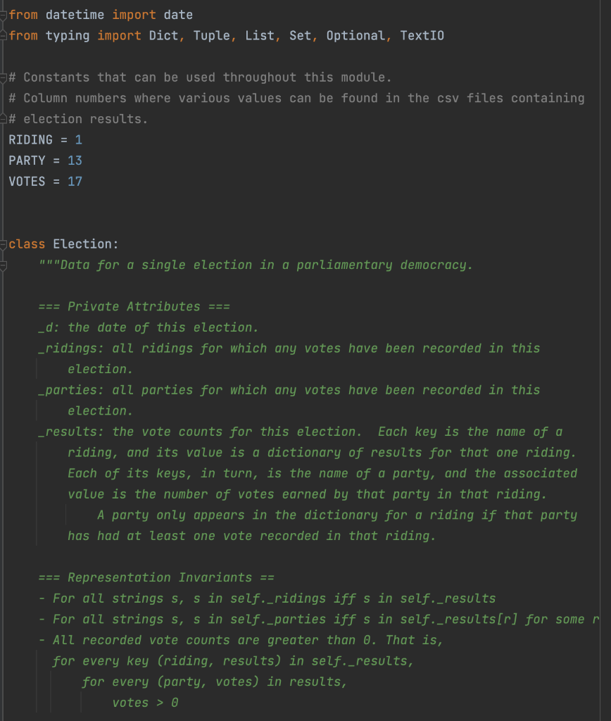 Solved from datetime import date from typing import Dict, | Chegg.com