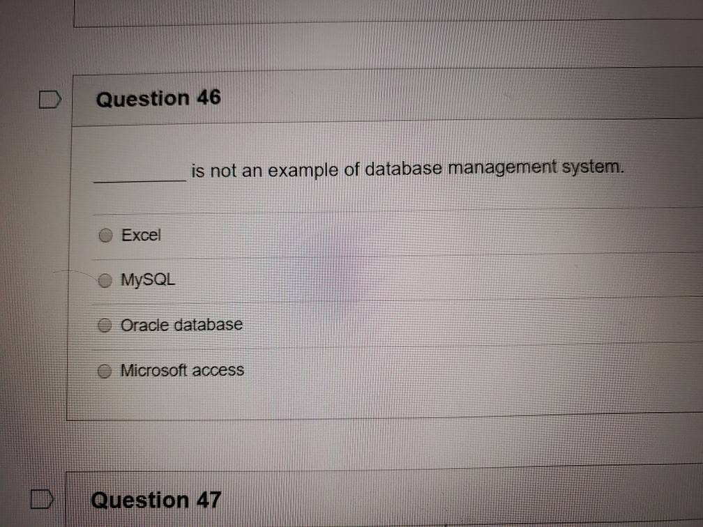 Solved Question 45 is an SQL reserved key-word to specify | Chegg.com