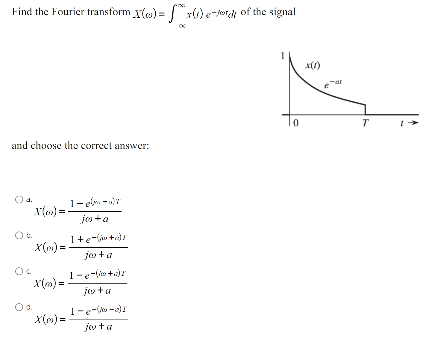 Solved Find the Fourier transform \\( | Chegg.com