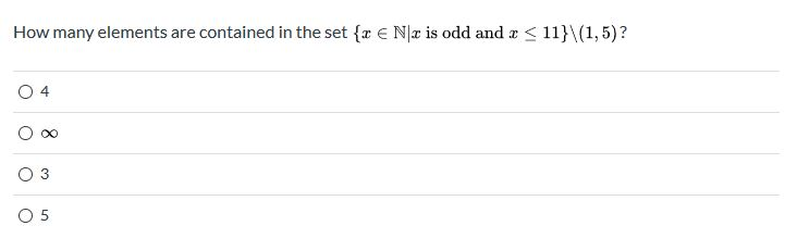 Solved How many elements are contained in the set {x € Nx is | Chegg.com