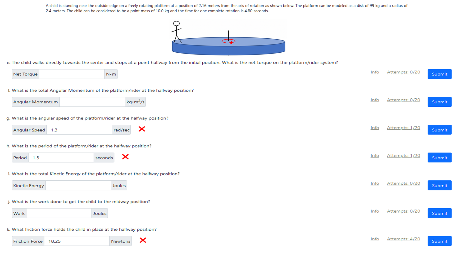 Solved e. ﻿The child walks directly towards the center and | Chegg.com