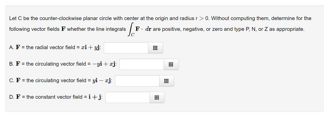 Solved Let C be the counter-clockwise planar circle with | Chegg.com