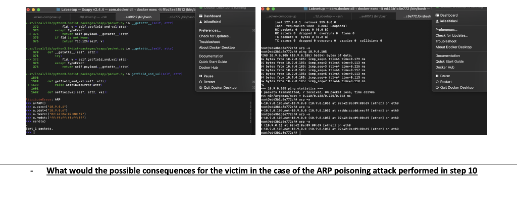 the answer will depend to the step 10 it shown | Chegg.com