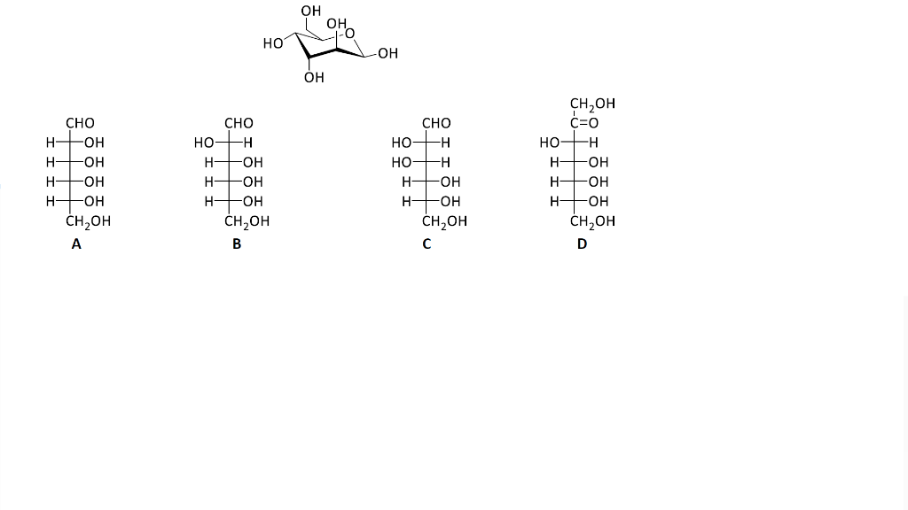 Solved A. The following cyclic structure is that of allose. | Chegg.com