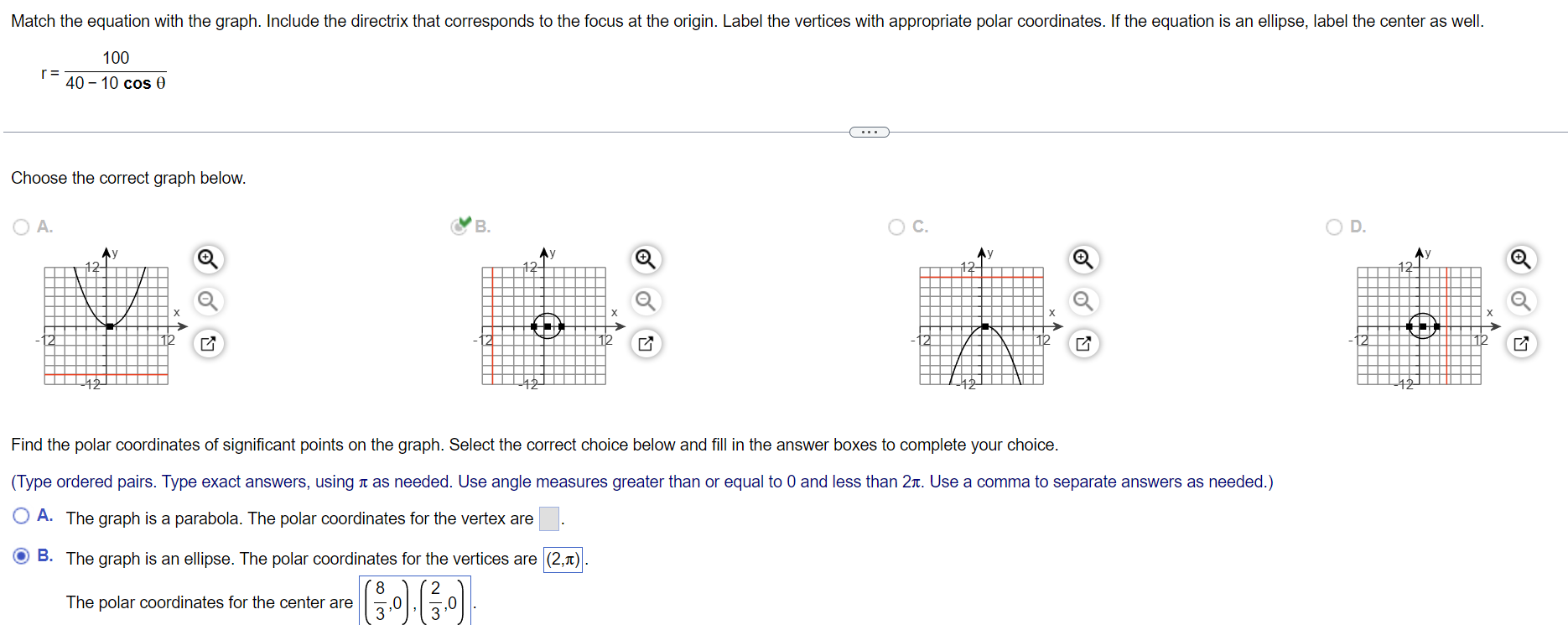 Solved Match the equation with the graph. Include the | Chegg.com
