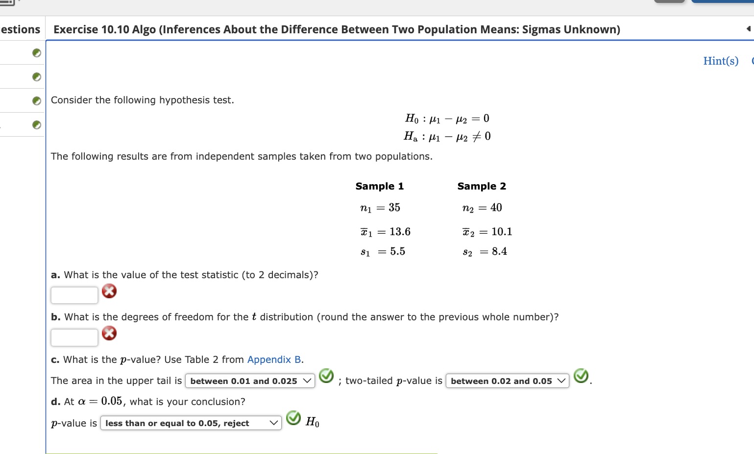 Solved Consider The Following Hypothesis Test 0463