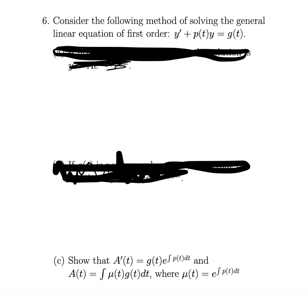 Solved Consider the following method of solving the general | Chegg.com