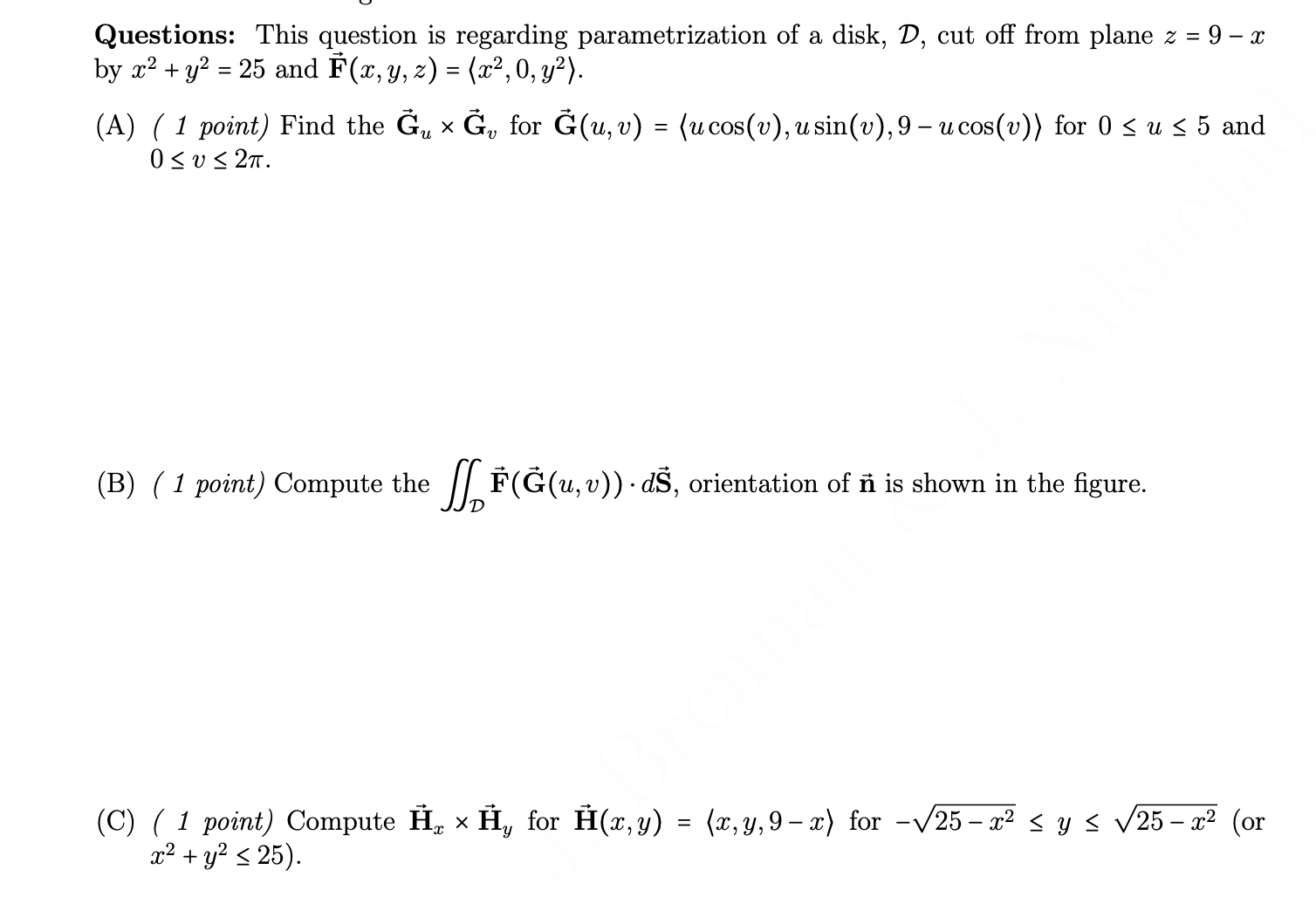 Solved Questions This Question Is Regarding Parametrization