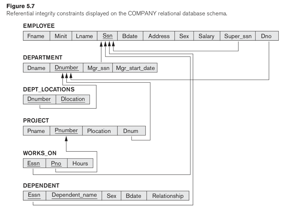 Given the database schema in Figure 5.7, express the | Chegg.com