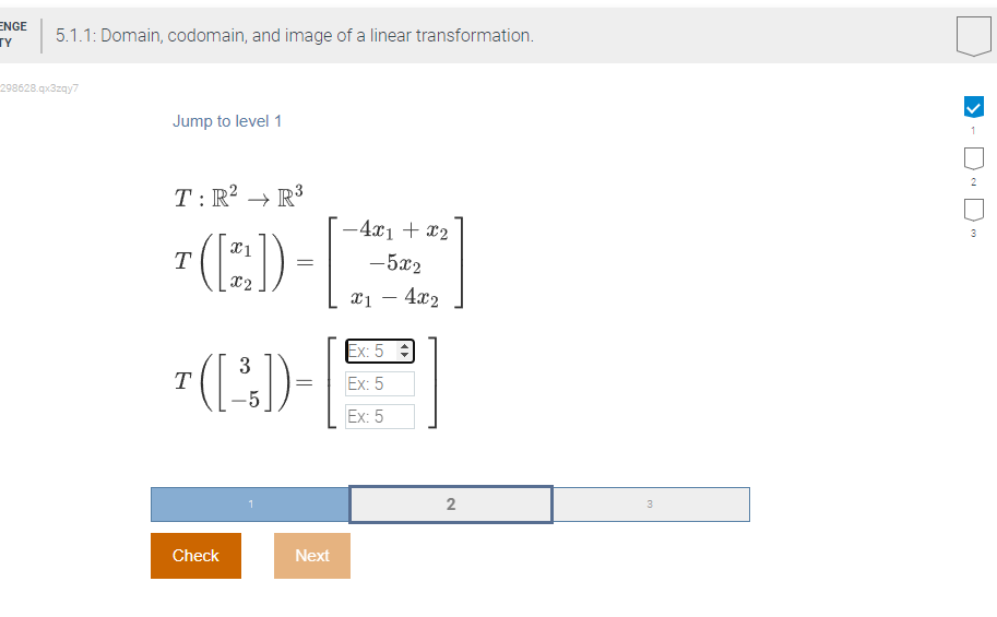 Solved 5 1 1 Domain Codomain And Image Of A Linear