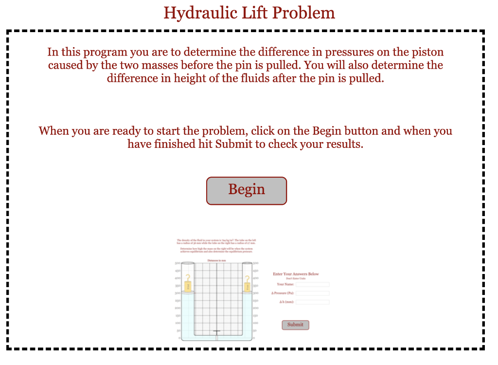 Solved Hydraulic Lift Problem In this program you are to | Chegg.com