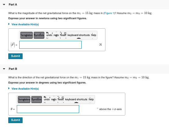 Solved Part A What is the magnitude of the net gravitational | Chegg.com