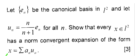 Let {en} be the canonical basis in l2 and let | Chegg.com