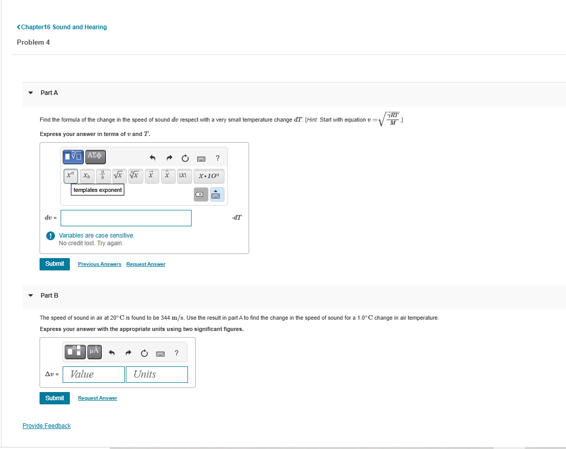 Solved Problem 4Part AFind the formula of ﻿the change in | Chegg.com