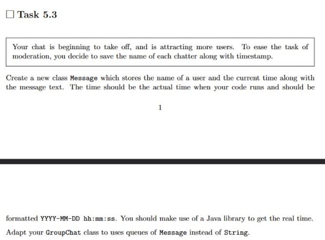 I need a Java program following each of these tasks. | Chegg.com