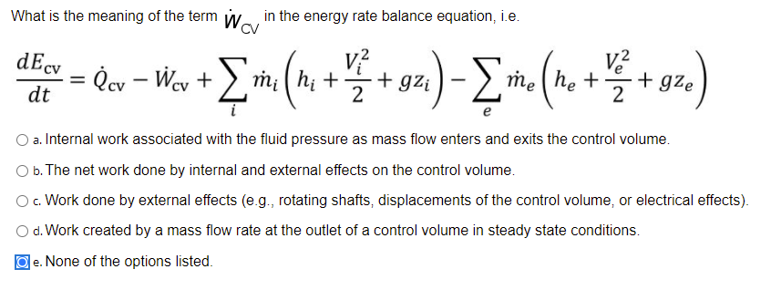 Solved What is the meaning of the term wc, in the energy | Chegg.com