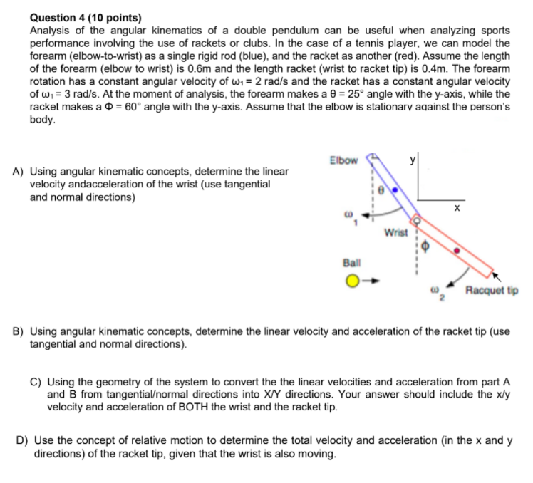 Solved Question 4 (10 points) Analysis of the angular | Chegg.com
