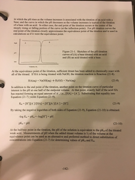 Solved pH Measurement and pH Titration Curve Prelaboratory | Chegg.com