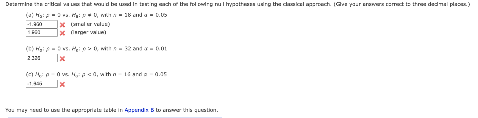 Solved (a) H0:ρ=0 ﻿vs. Ha:ρ≠0, ﻿with n=18 ﻿and | Chegg.com