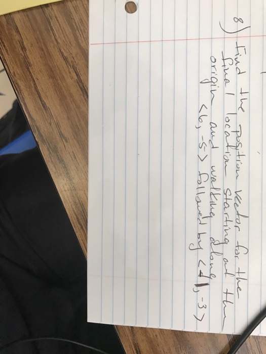 Solved Find the position vector for the final location | Chegg.com