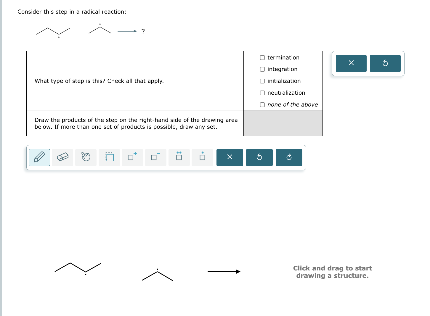 Solved Consider this step in a radical reaction: below. If | Chegg.com