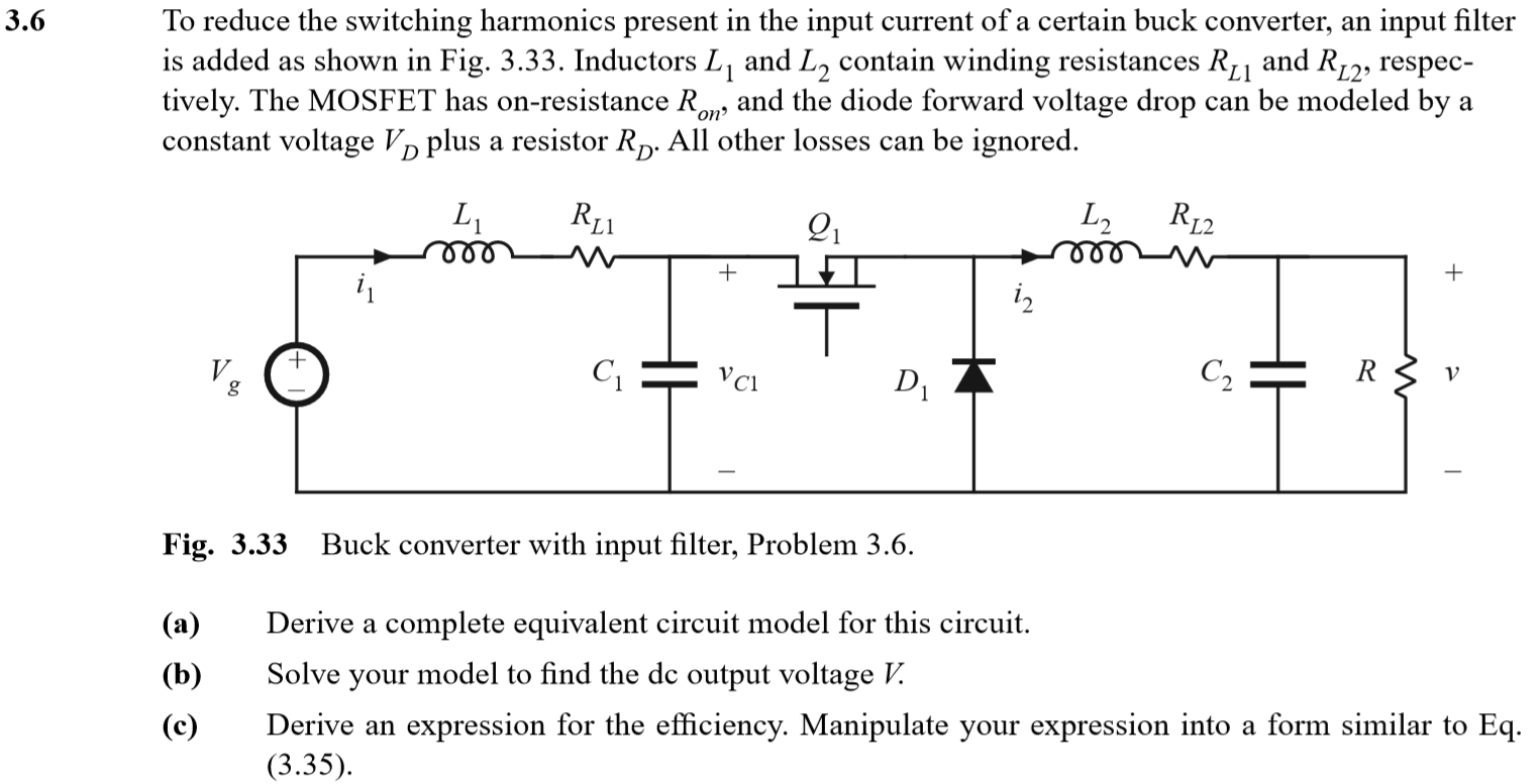 Solved 3.6 To reduce the switching harmonics present in the | Chegg.com