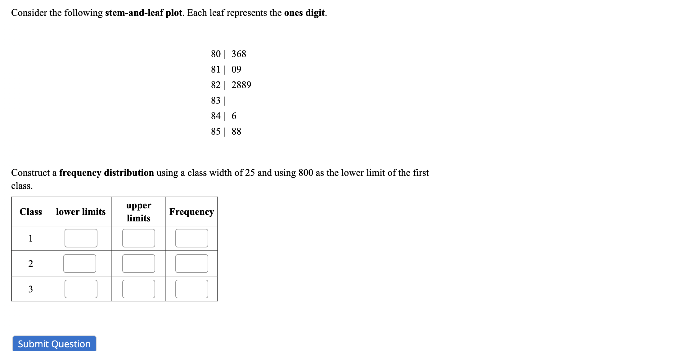 Solved Consider the following stem-and-leaf plot. Each leaf | Chegg.com