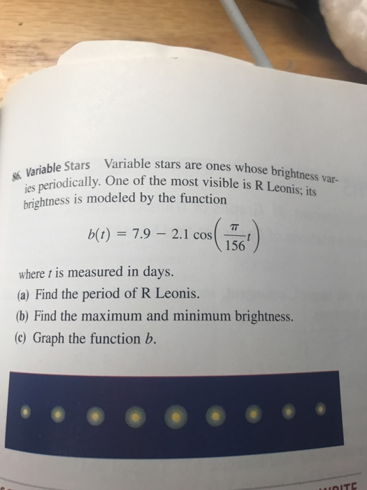 Solved s Variable Stars Variable stars are ones whose | Chegg.com