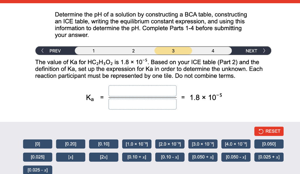 Solved Determine the pH of a solution by constructing a BCA | Chegg.com