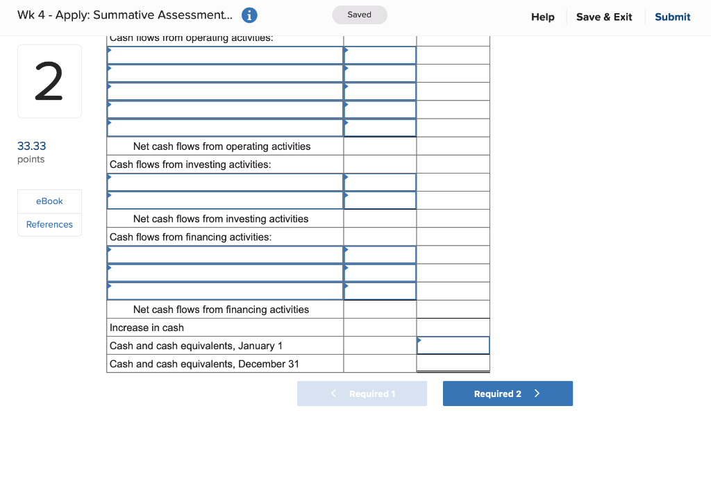 Solved Wk 4 - Apply: Summative Assessment... Saved Help Save | Chegg.com