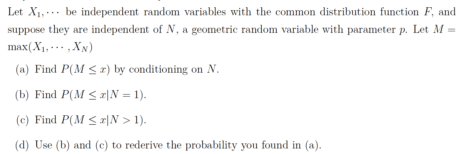 Solved Let X1, ... be independent random variables with the | Chegg.com