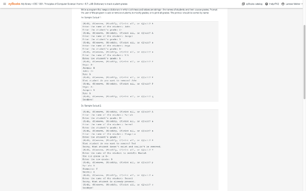 Solved Use a series of if/elif statements for each menu | Chegg.com