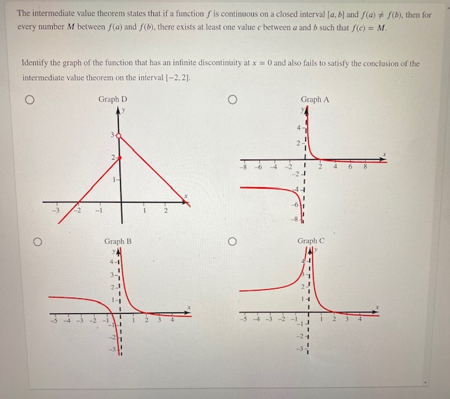 Solved The intermediate value theorem states that if a | Chegg.com