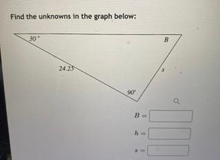 Solved Find the unknowns in the graph below: | Chegg.com