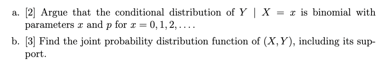 Solved Conditional Distributions & Joint PDF's: The first | Chegg.com