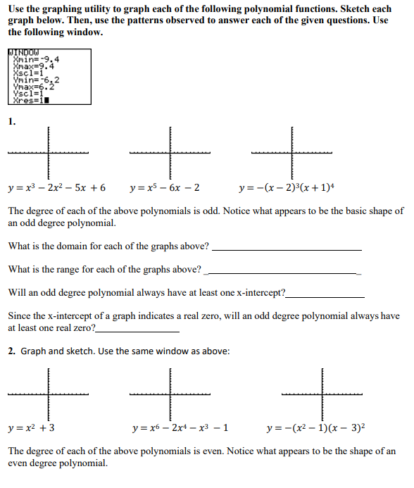 Solved Use the graphing utility to graph each of the | Chegg.com