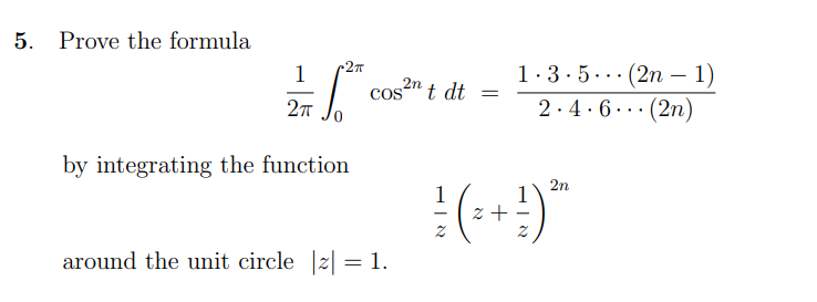 Solved 5. Prove the formula | Chegg.com