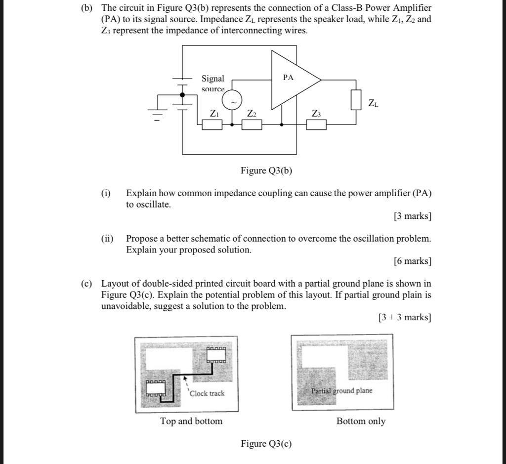 Solved (b) The circuit in Figure Q3(b) represents the | Chegg.com