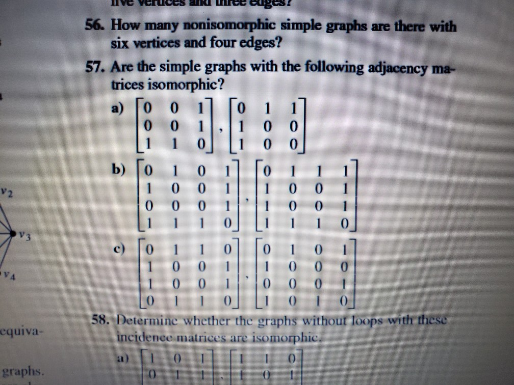 Solved 56 Many Nonisomorphic Simple Graphs Six Vertices F