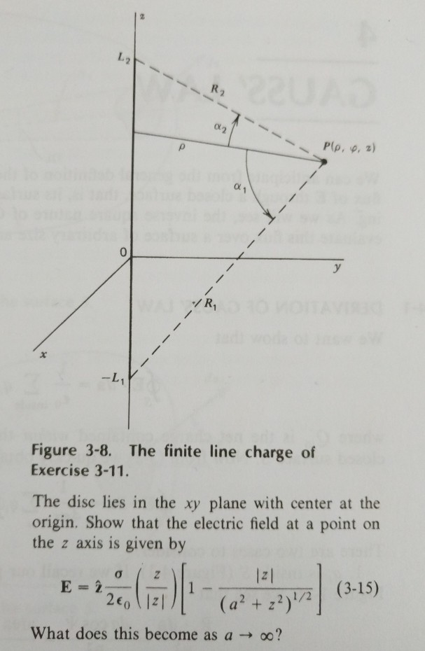 Solved 3-12 Charge is distributed with constant surface | Chegg.com