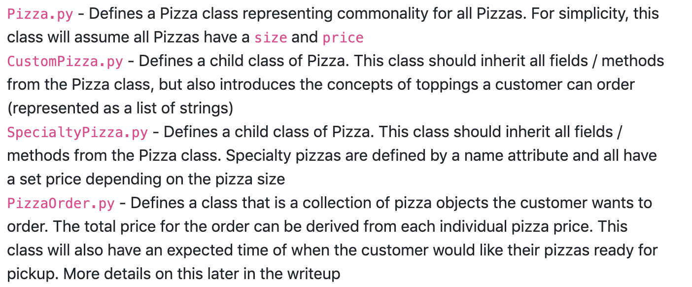 Solved In python! Determine the PizzaOrder This is what I | Chegg.com