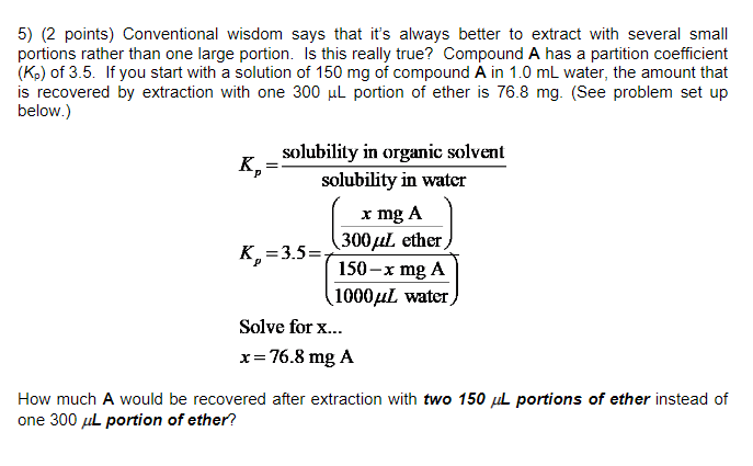 4) (4 points) Create a flow chart separating phenol | Chegg.com