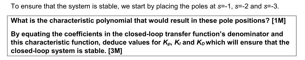 Solved Т%) 82 . Я lon :-) K C(s) = Rp +2+ Kos Kps +K; + | Chegg.com