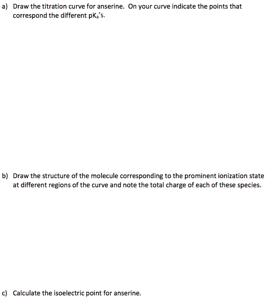 Solved 3. Anserine (general structure given below), has | Chegg.com